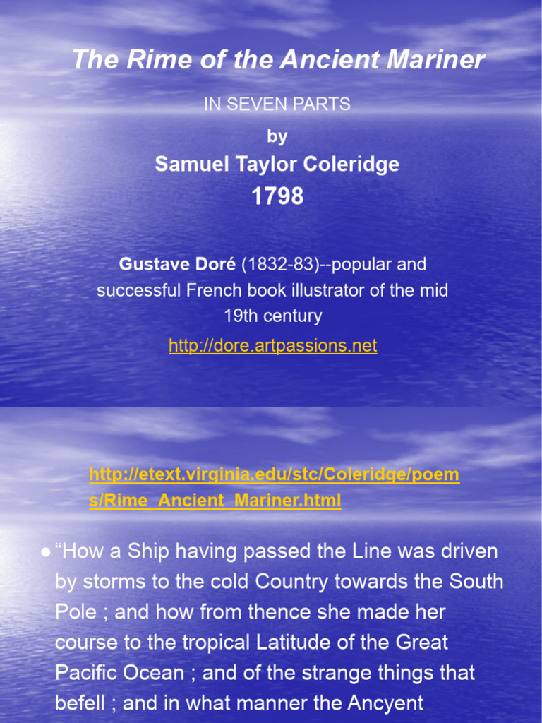Ancient Mariner's Epic Voyage | PDF | Ballad | Poetry