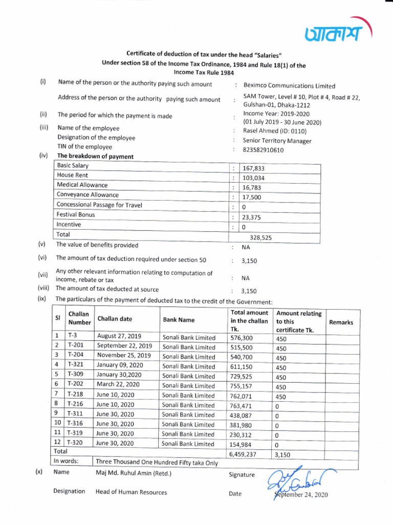 Tax Certificate | PDF | Income Tax | Public Finance