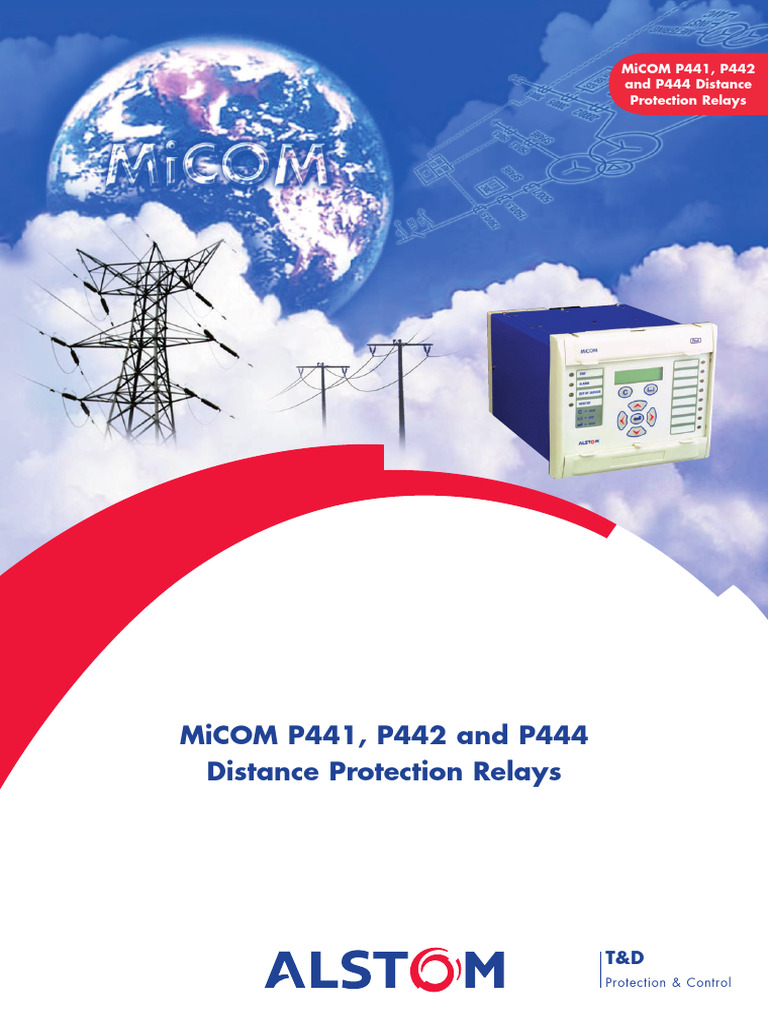 MiCOM P441, P442, P444 Distance Relays | PDF | Electrical Equipment | Power (Physics)