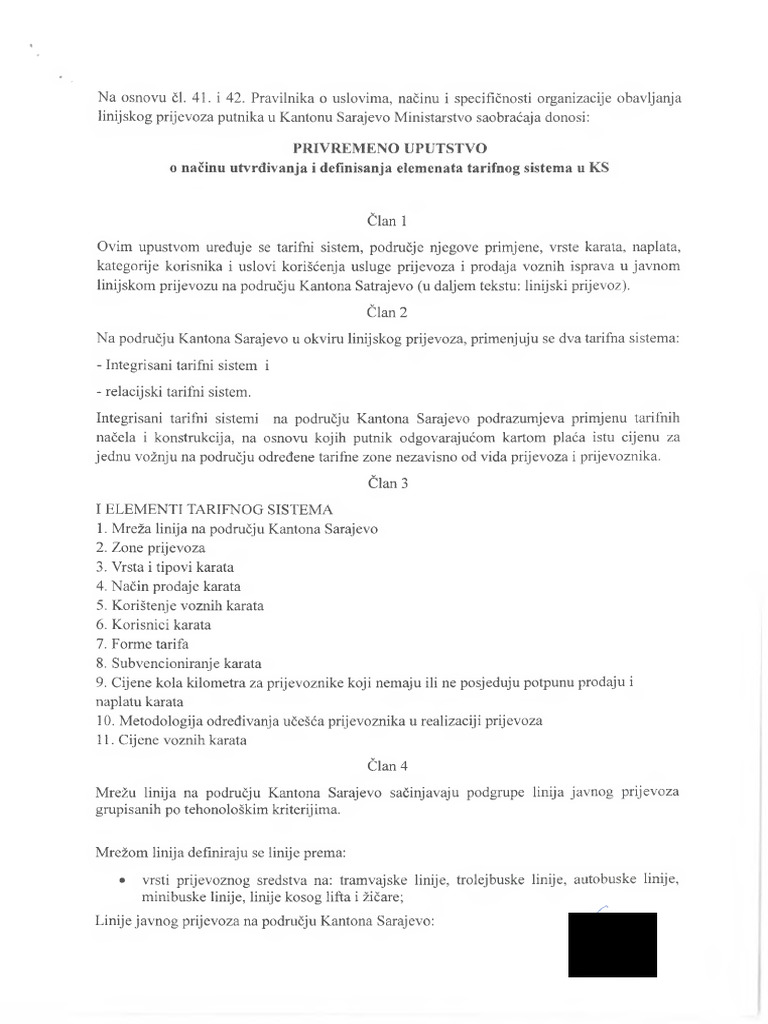 Privremeno Uputstvo | PDF