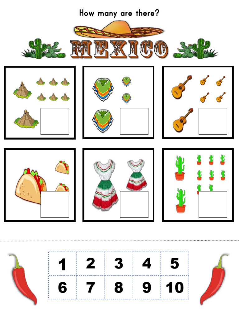 Mexico Counting Activity | PDF | Career & Growth | Language Arts ...