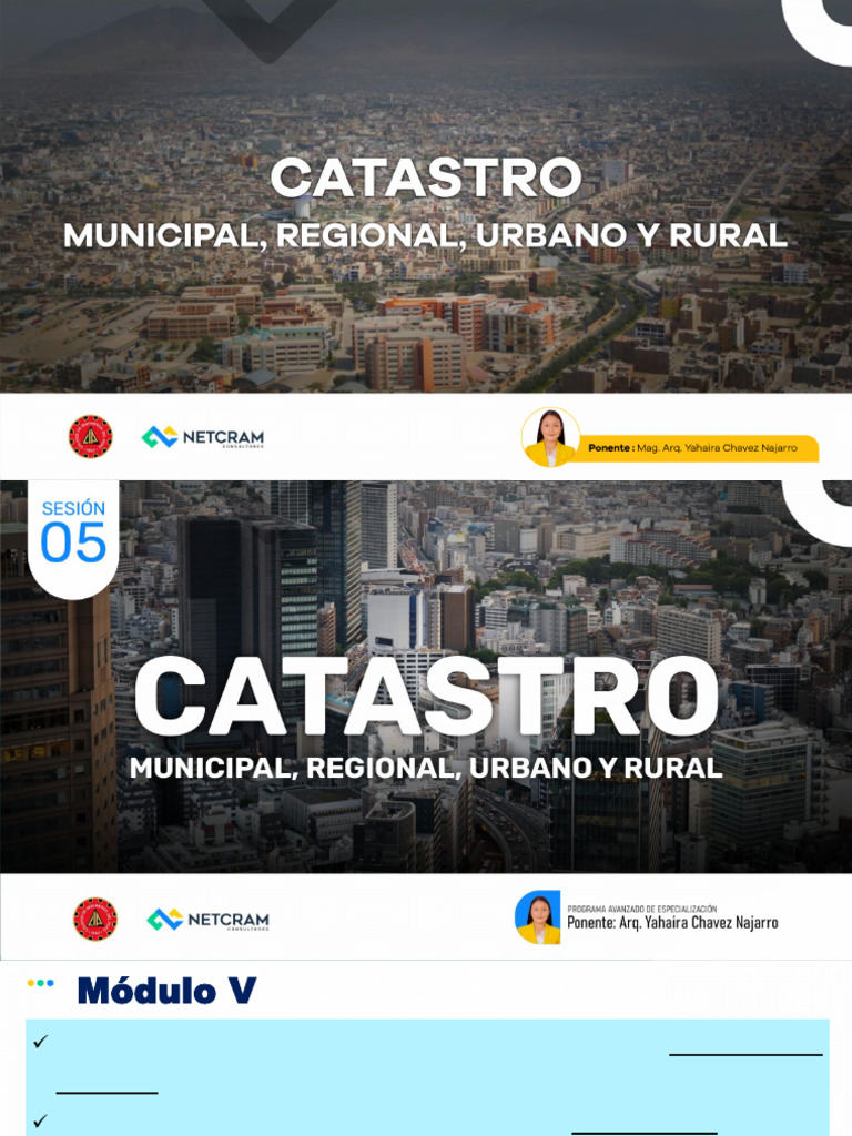Catastro Municipal, Regional Urbano y Rural - Sesión 05 | PDF ...