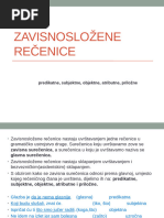 Vjezba - ZAVISNO SLOZENE RECENICE | PDF