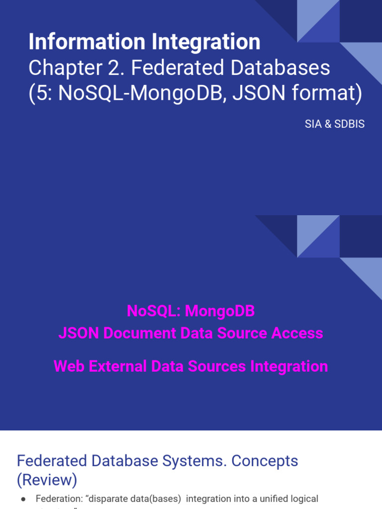 C2.FDB ORCL - Data Source Access4 NoSQL Mongo | PDF | Databases | No Sql