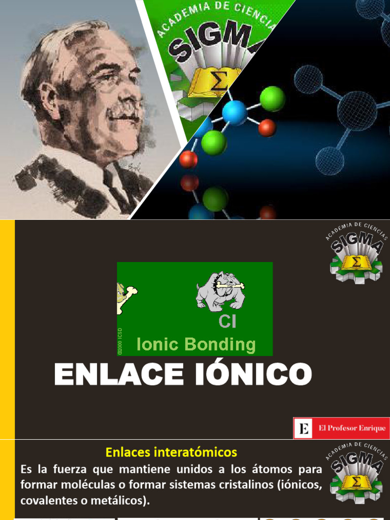 ENLACE QUIMICO (1) | PDF | Enlace iónico | Enlace químico