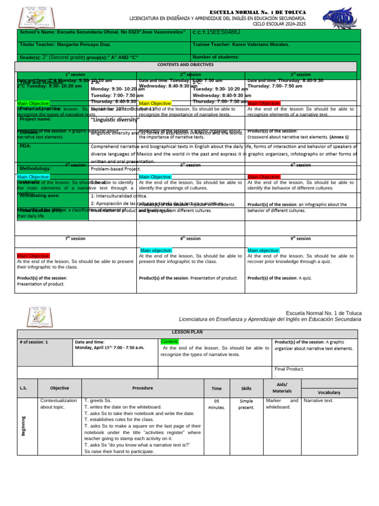 Lesson plan, GRADE 2 | PDF | Reading Comprehension | Narrative
