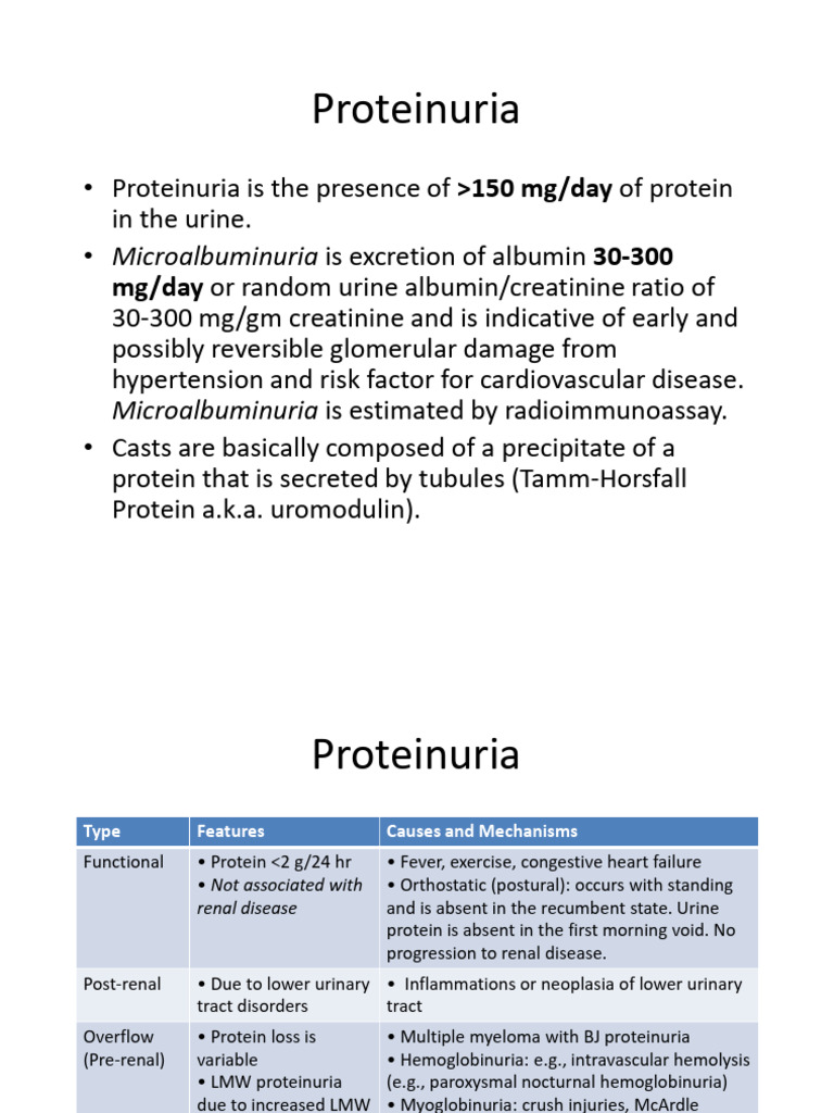 Scribd 005-018 Proteinuria With Types | PDF | Creatinine | Internal ...