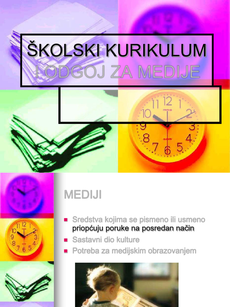Kurikulumi Mediji | PDF