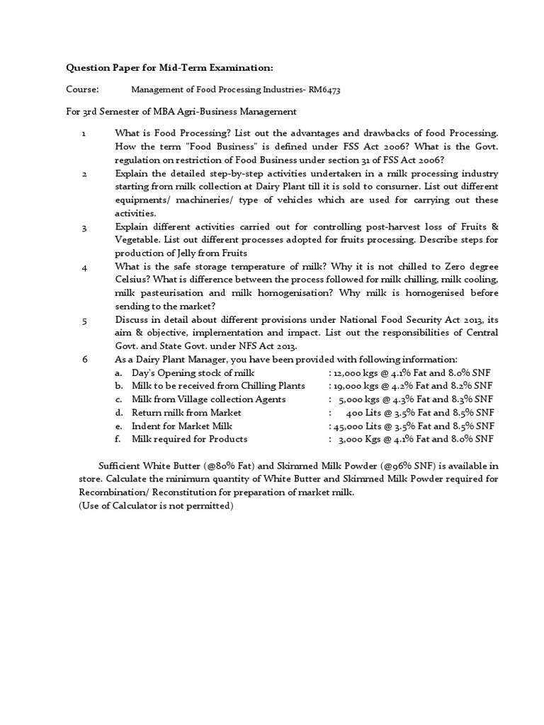 Model Answers To Questions of MTE | PDF
