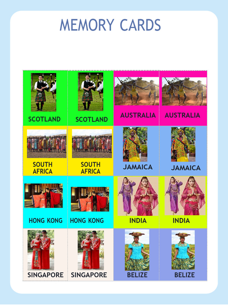 English Memory Cards 2 | PDF