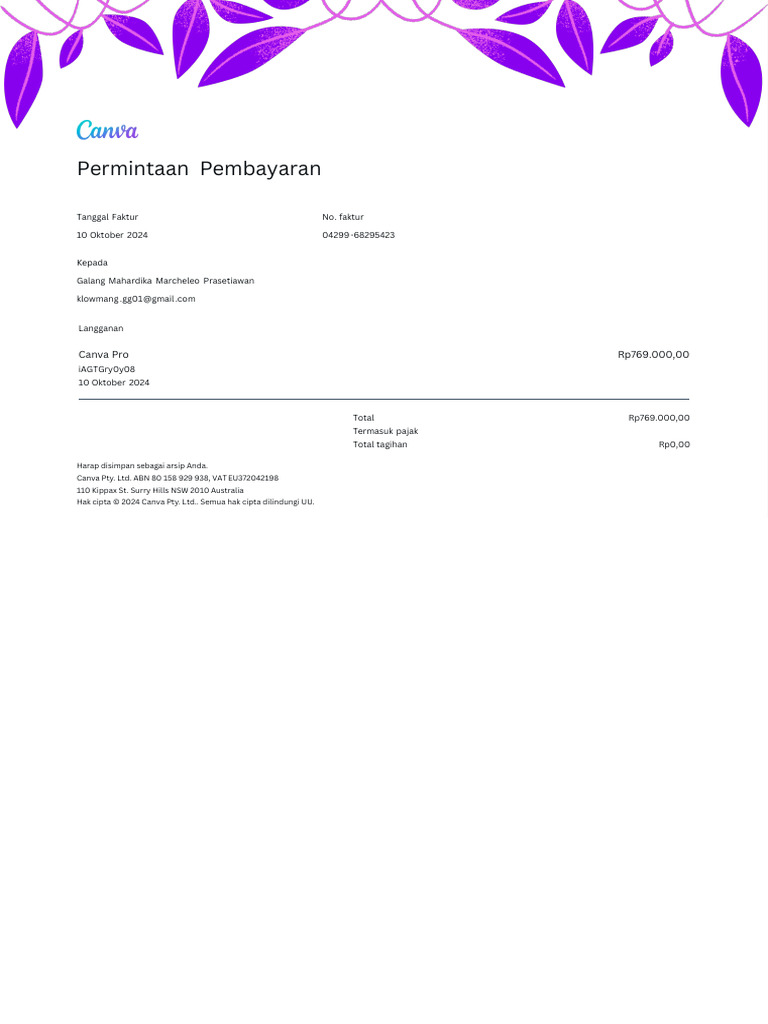 Invoice Pdf