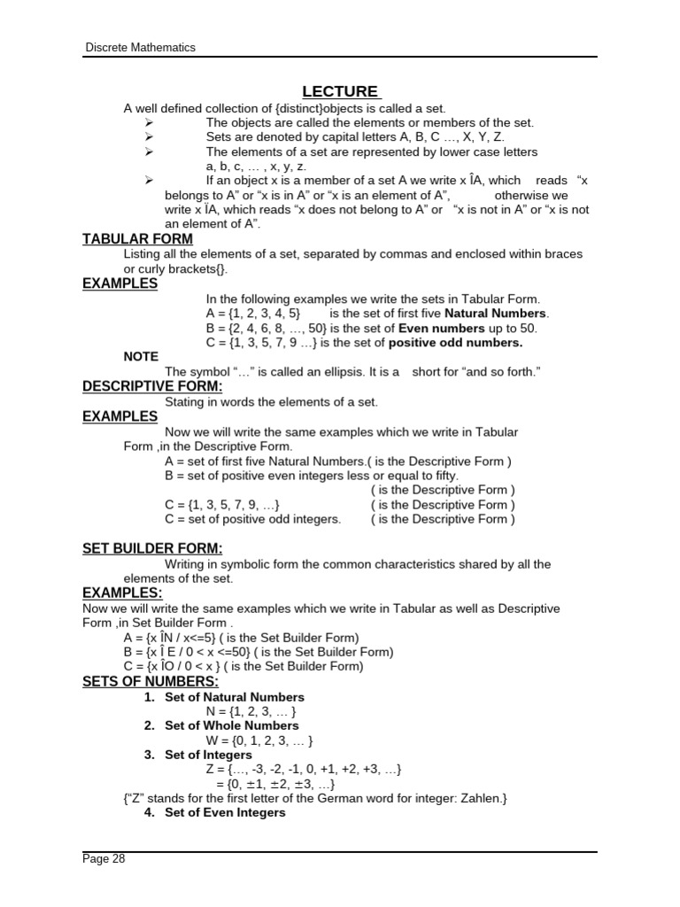 Understanding Sets in Discrete Mathematics | PDF | Set (Mathematics ...