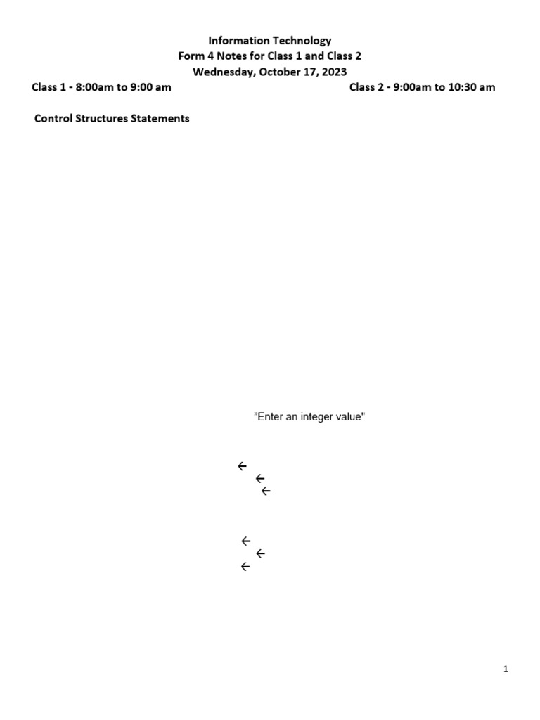 Control Structures | PDF | Control Flow | Computing Control Structures | PDF | Control Flow | Computing