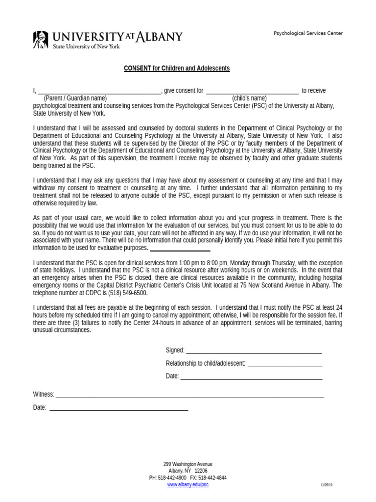 2 CHILD Consent Form | PDF | Informed Consent | Psychology