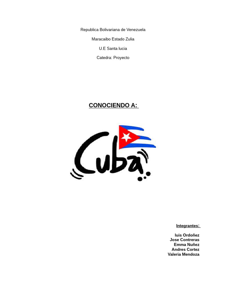 Cultura, economía y geografía de Cuba | PDF | Cuba