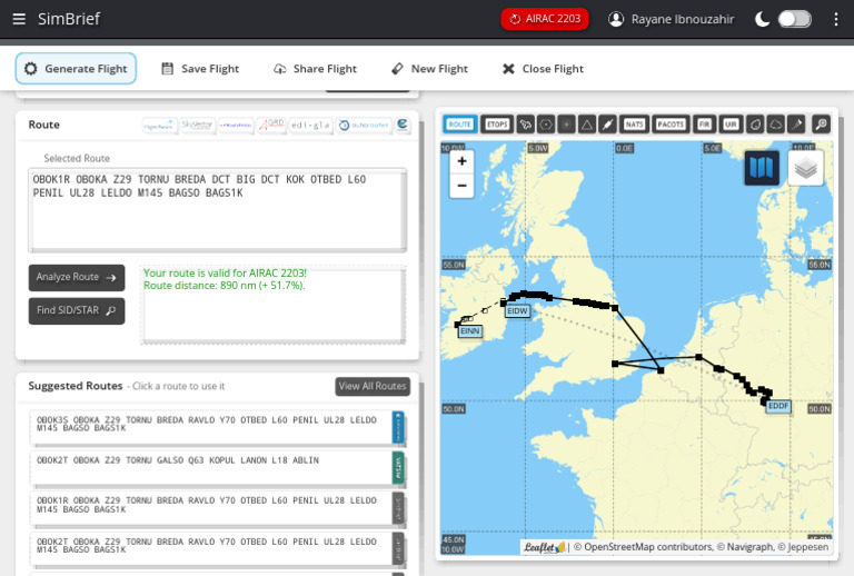SimBrief - Flight Options 2 | PDF