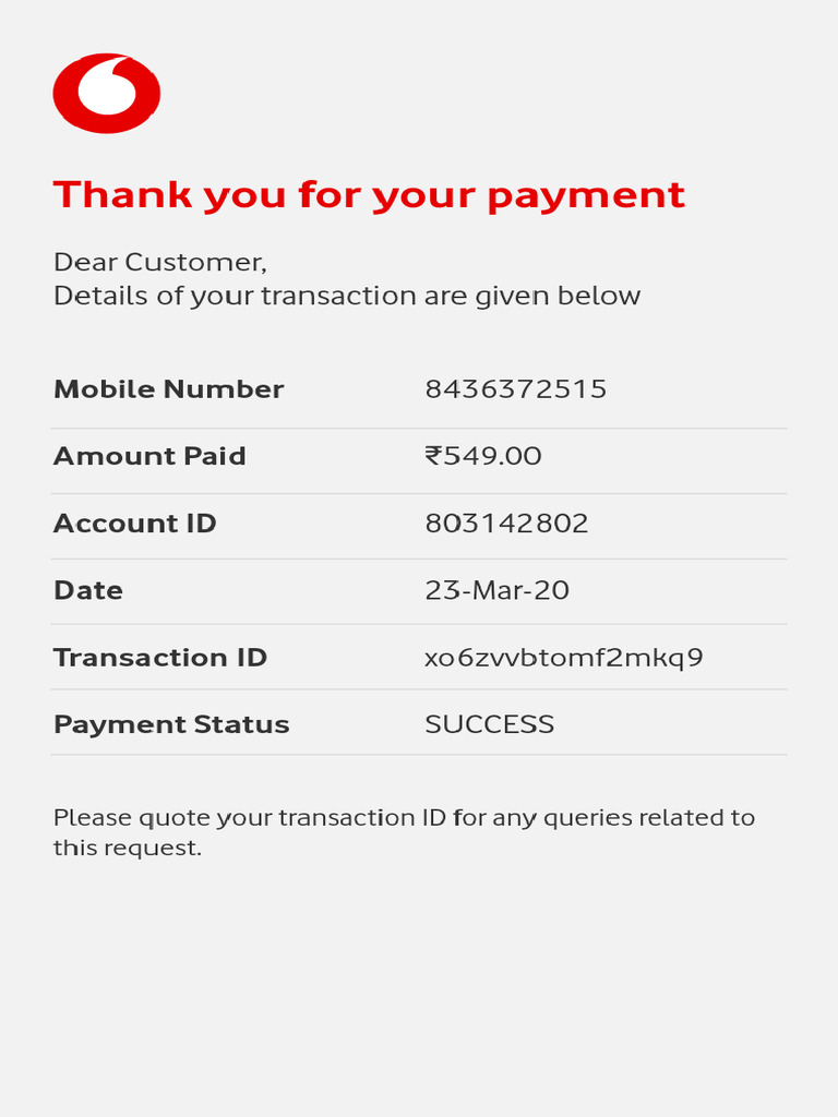 23 Mar 20 - Ereciept Vodafone | PDF