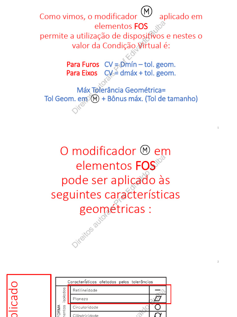 Exercícios de GD&T | PDF | Métodos e Materiais de Ensino