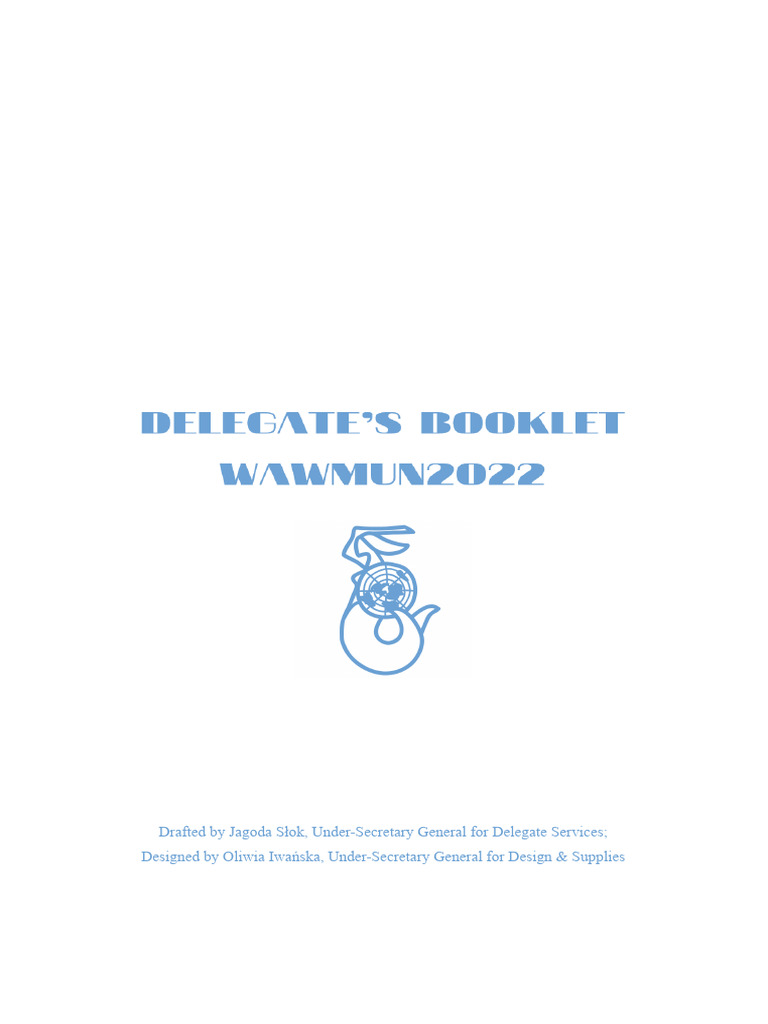 Delegates Booklet | PDF | United Nations | International Relations