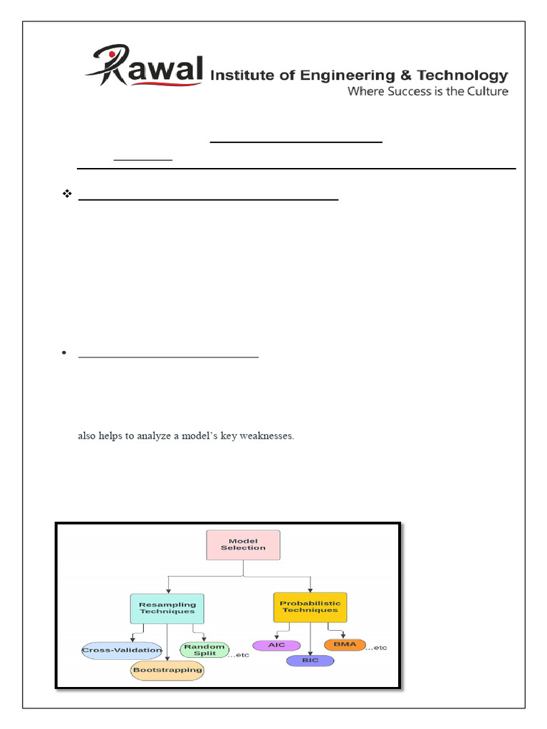 Ml Notes Module 3 Pdf Cross Validation Statistics Machine Learning
