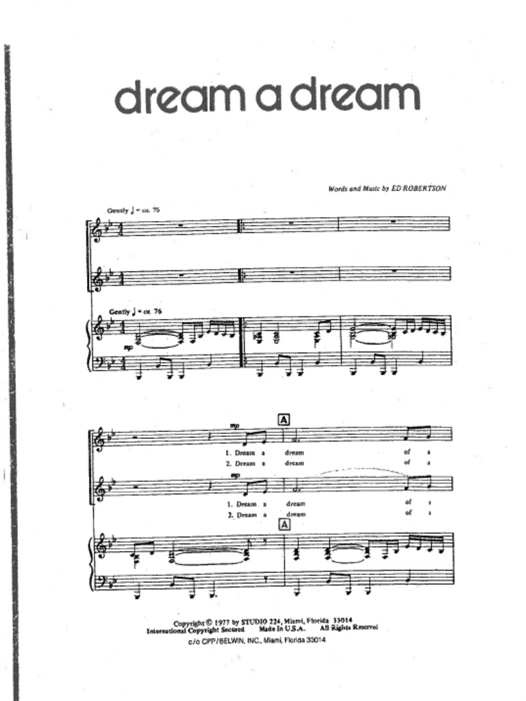 Dream A Dream Pdf