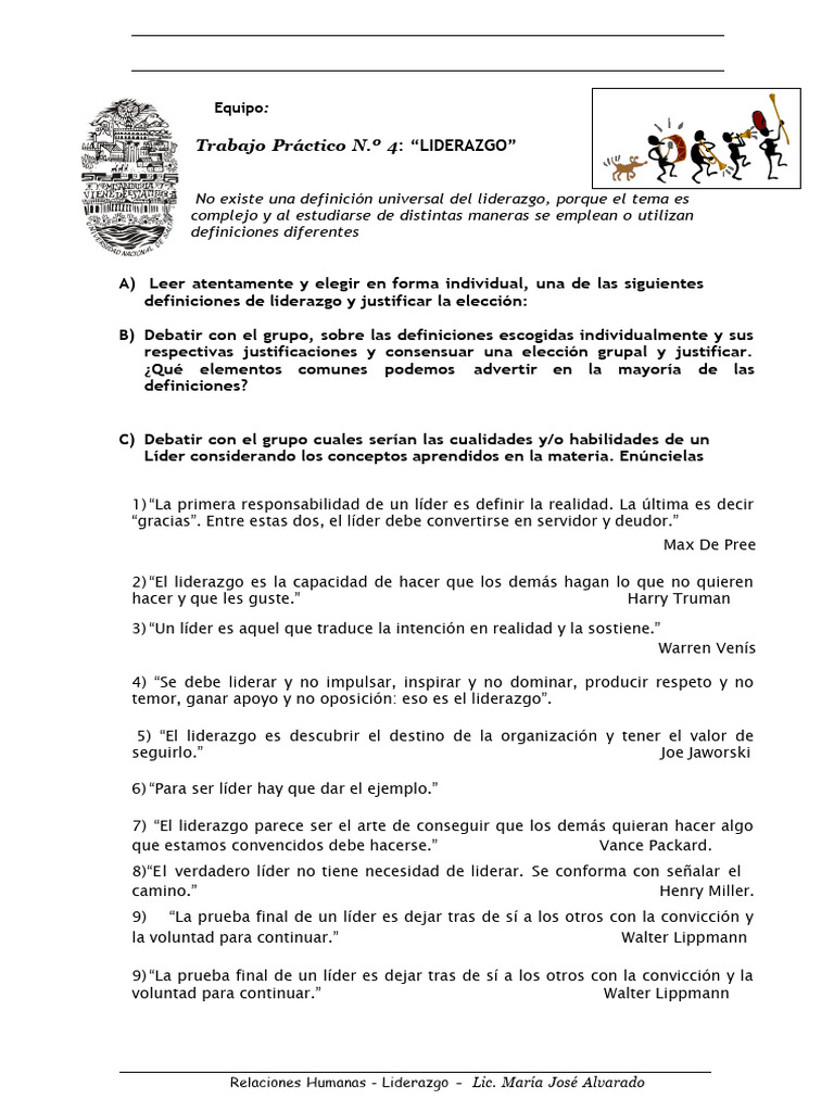 TPN° 4 LIDERAZGO (1) | PDF | Liderazgo