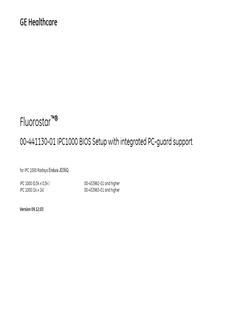 Fluorostar | PDF | Bios | Booting