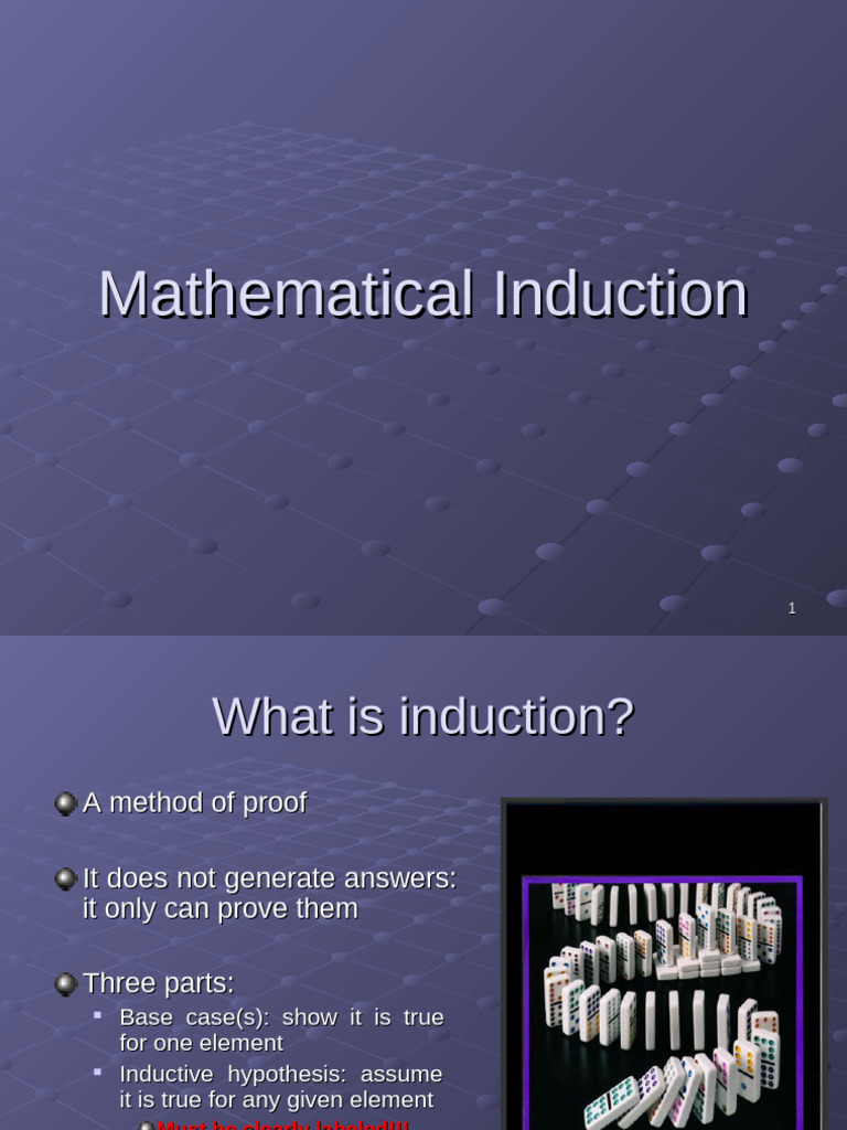 Mathematical Induction | PDF | Mathematics | Mathematical Logic
