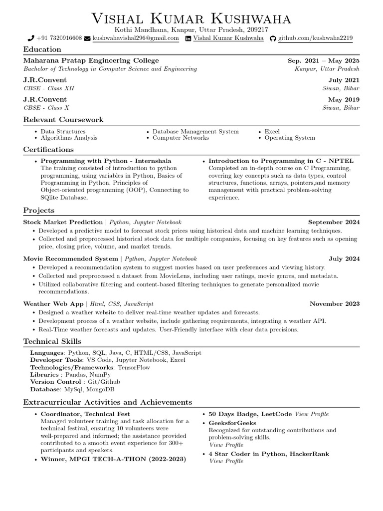 ResumeFor Turing | PDF | Python (Programming Language) | Databases