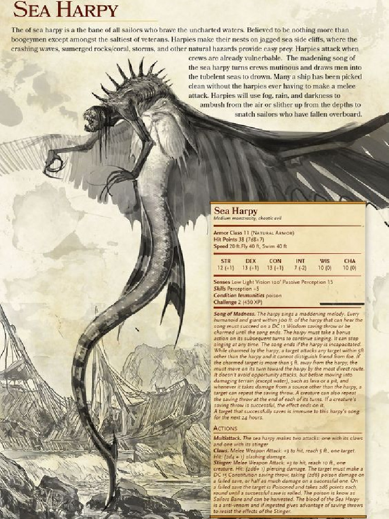 Sea Harpy Wiki | PDF