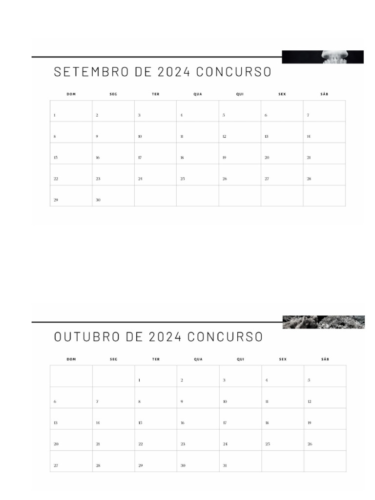 calendarios 3 meses | PDF