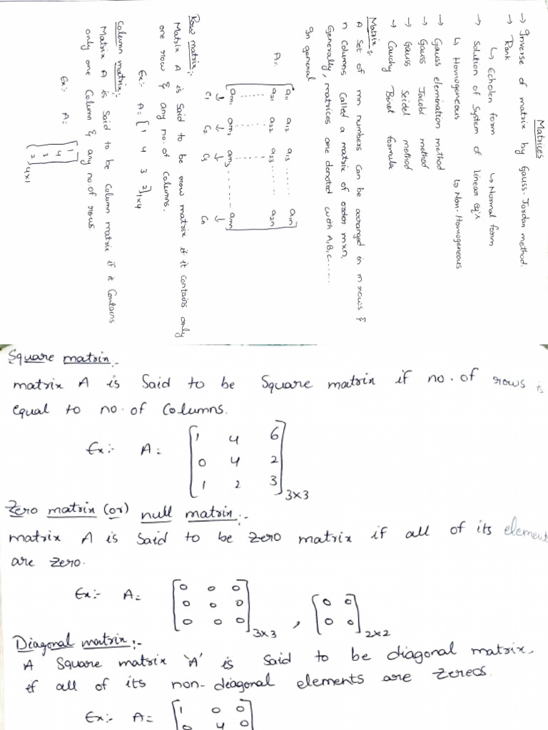 Matrices | PDF | Functional Analysis | Matrix Theory