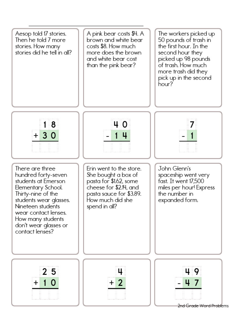 2nd-grade-word-problem-worksheets-book5 | PDF