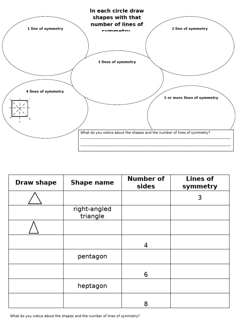 lines_of_symmetry_DB | PDF | Shape | Geometric Shapes
