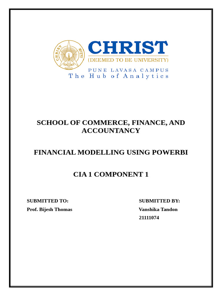 Powerbi CIA 1 Component 1 | PDF | Data | Microsoft Excel
