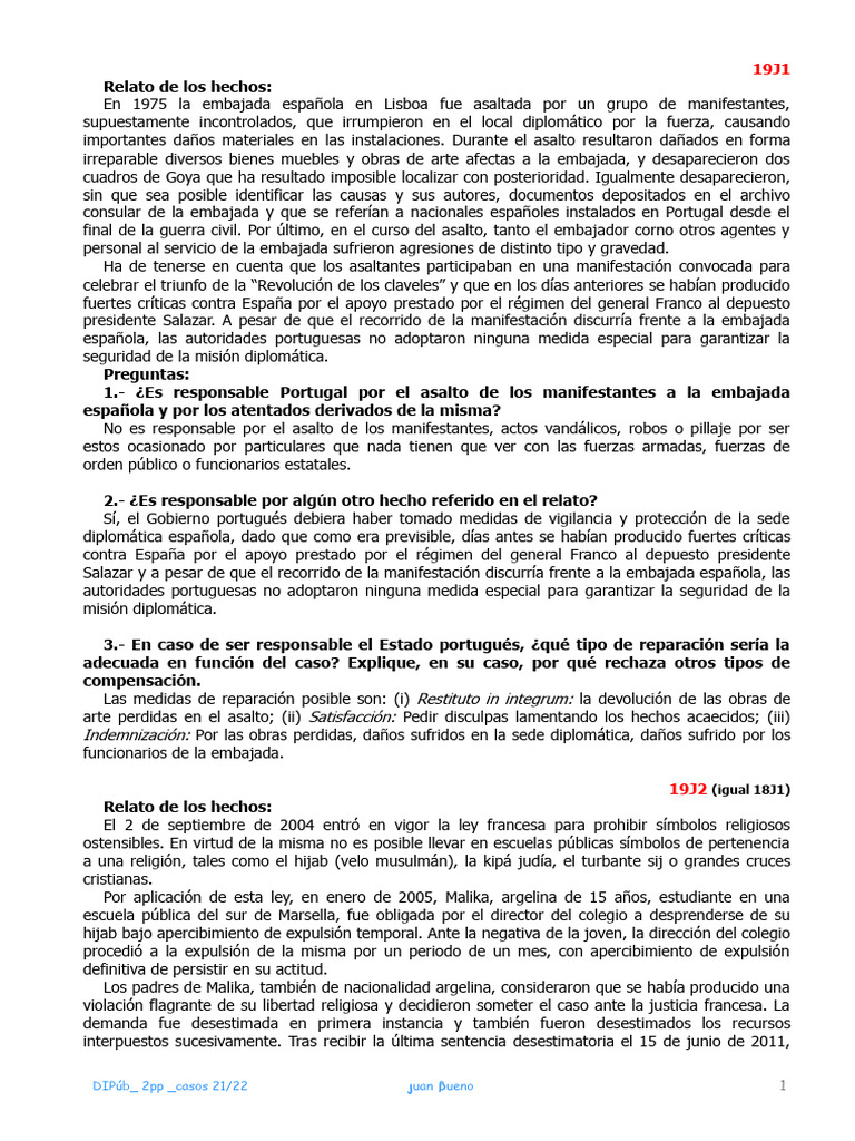 001 RESUELTOS CASOS - Ex - DIP - 15-19 - Depurado | PDF | Convenio europeo de derechos humanos ...