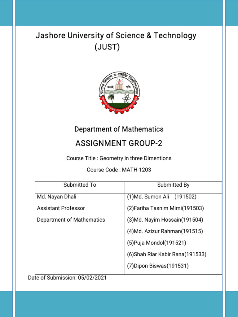 Geometry Assignment Guide | PDF
