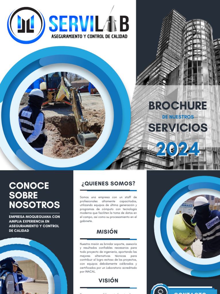 Brochure Servilab MJL S.A.C 2024 | PDF | Hormigón | Materiales