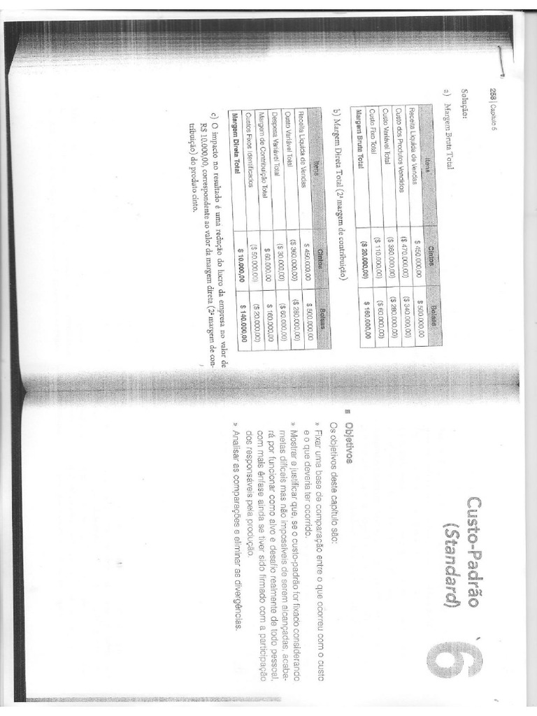 Custo Padrao - Standard | PDF | Computers | Technology & Engineering