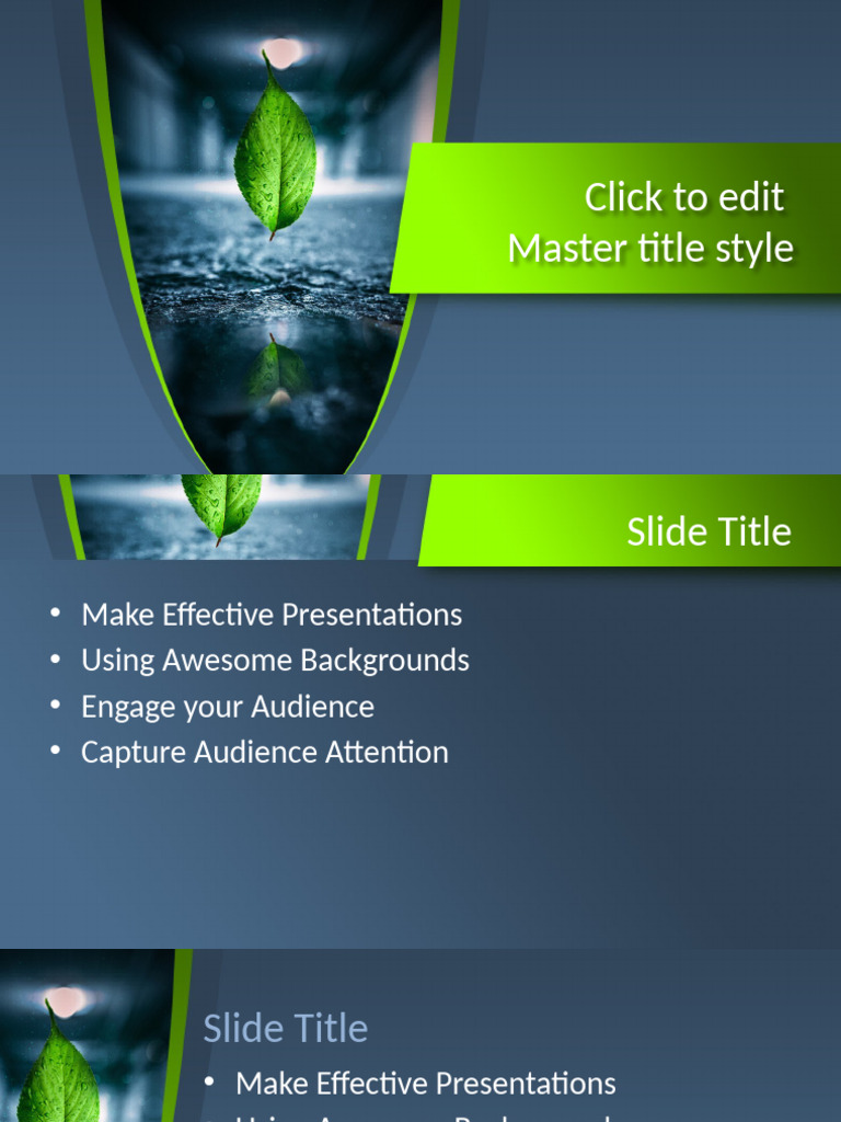 Leaf Template 16x9 | PDF | Business | Art