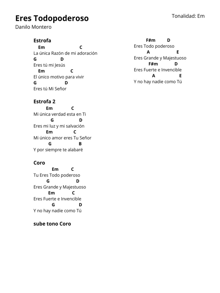 Eres Todopoderoso | PDF