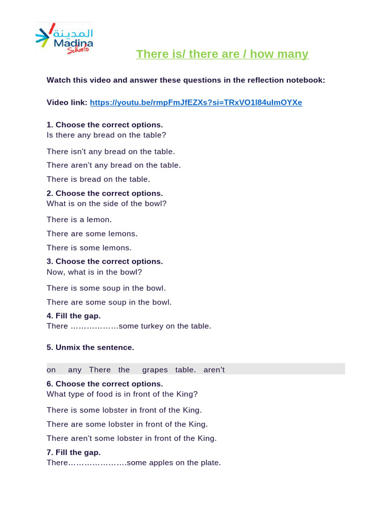 Nelhakama - There Is There Are Video Practice-1 | PDF | Wellness