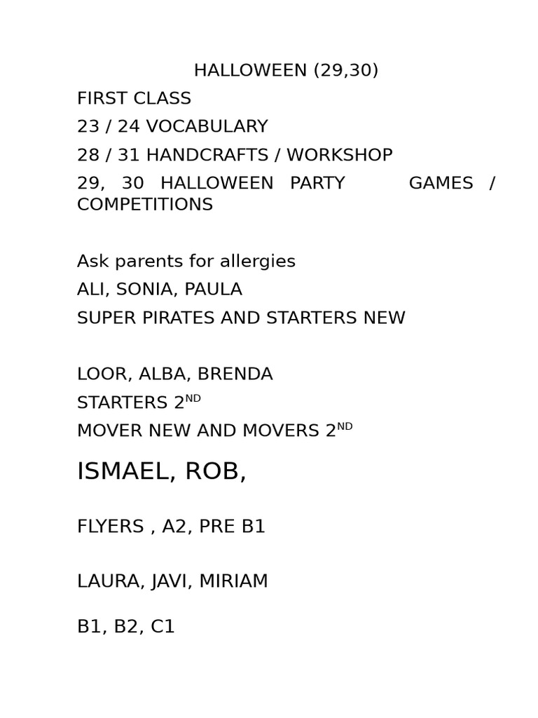 Halloween Party Games and Activities | PDF