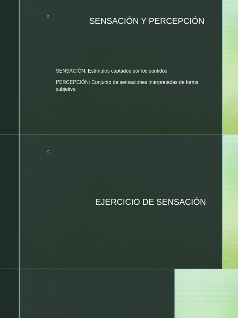 Percepción y Sensación | PDF | Percepción | Conceptos psicologicos
