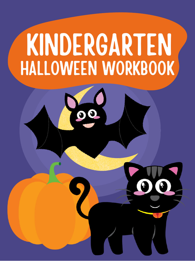 Fun and Colorful Halloween Workbook For Kids Worksheet | PDF