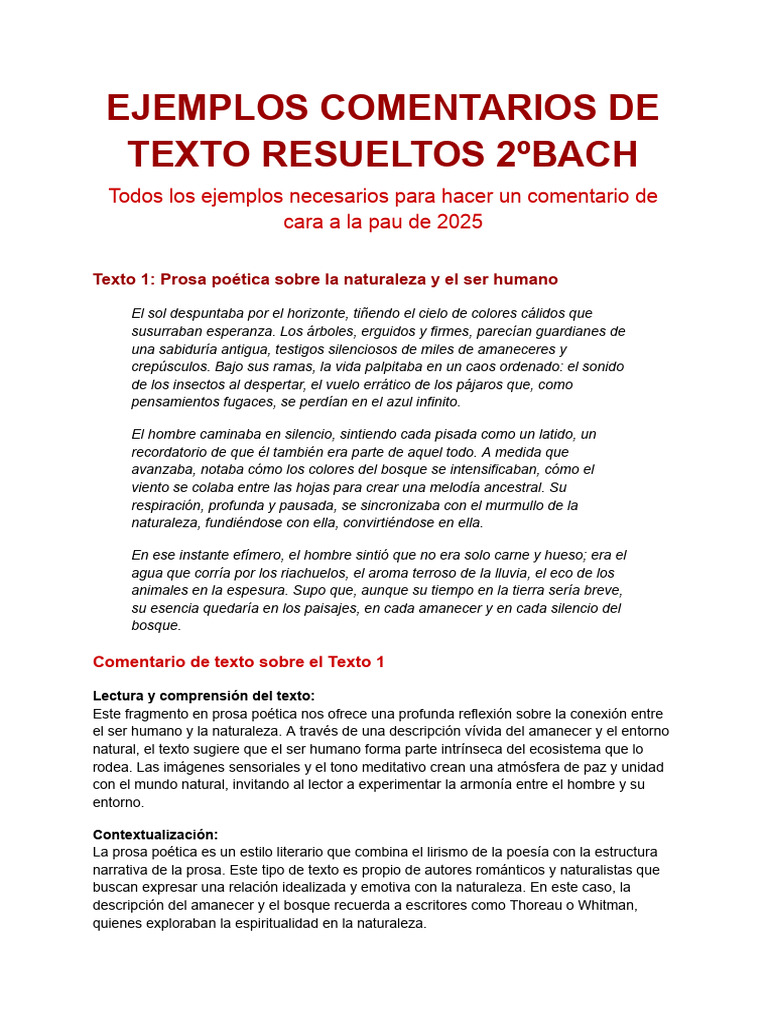Ejemplos Comentarios de Texto Resueltos 2ºbach | PDF | Inteligencia artificial | Inteligencia ...