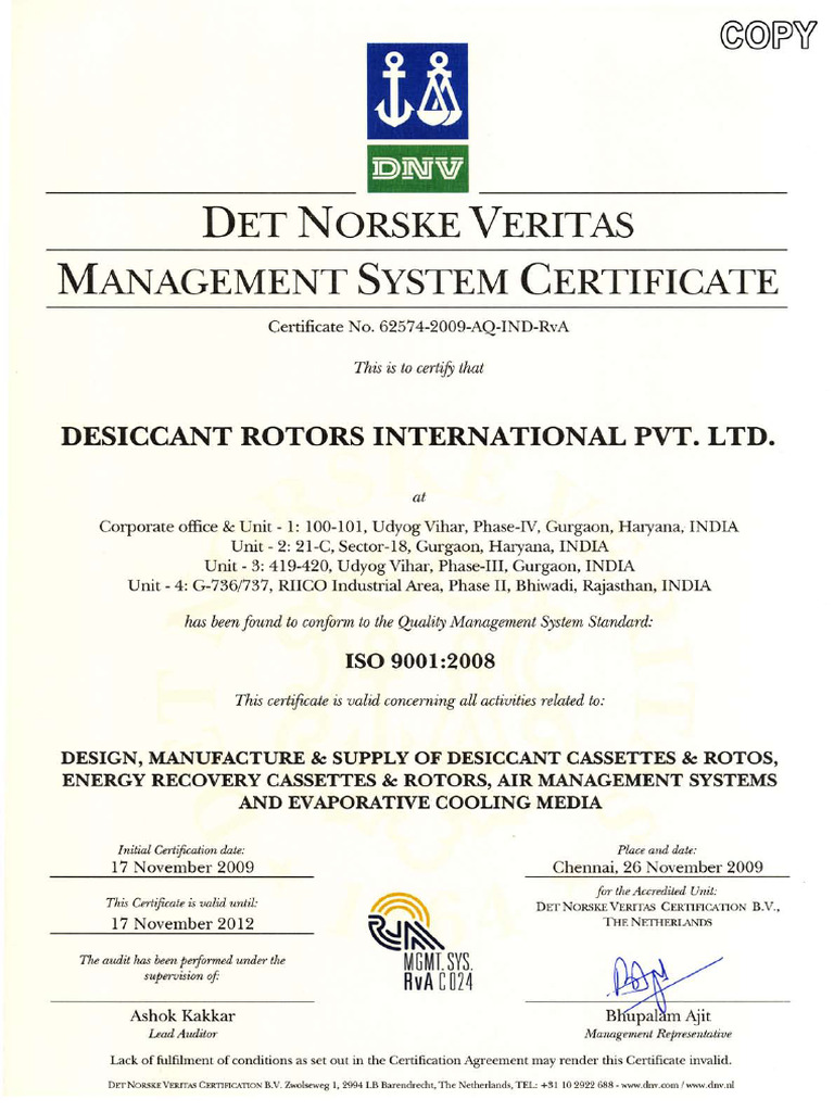 Dri - Iso 9001-2008 | PDF