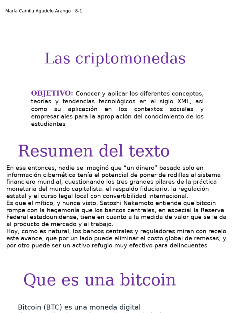 Camila Arango 8-1 | PDF | Bitcoin | Criptomoneda