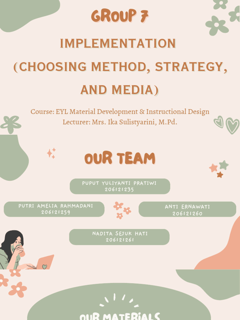 Implementation (Choosing Method, Strategy and Media) | PDF | Teachers ...