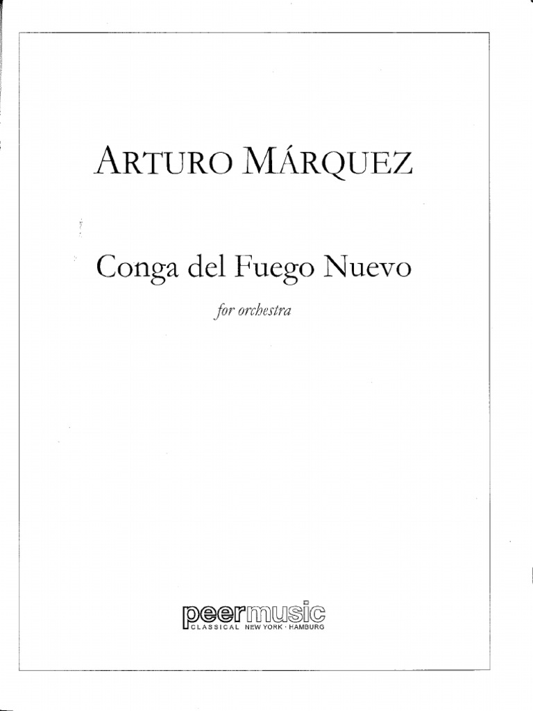 Conga Del Fuego Nuevo Arturo Márquez | PDF